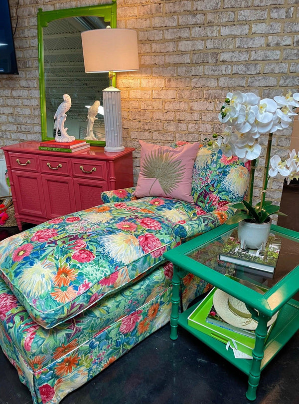 Custom Vintage Chaise Lounge Down Upholstery Ready to Ship! – Hibiscus ...