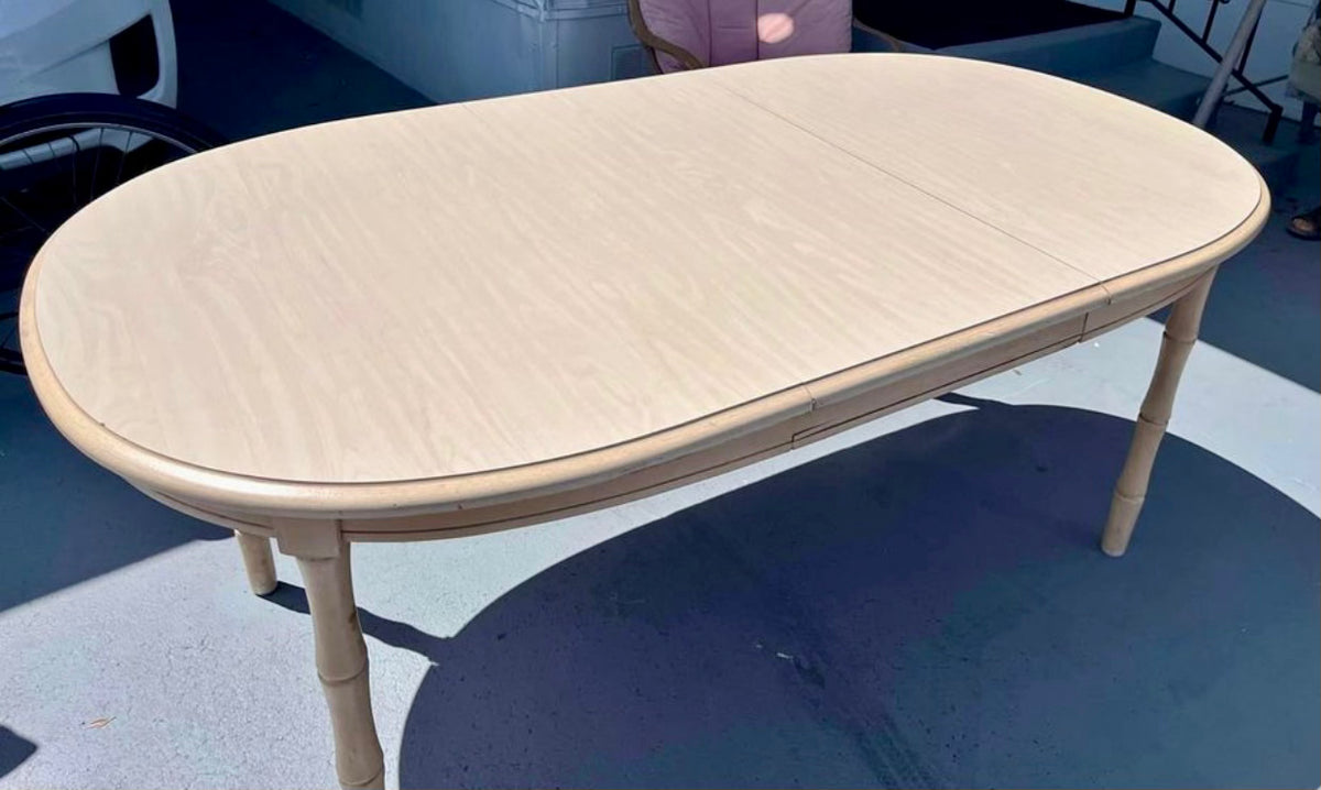 Broyhill Faux Bamboo Dining Table with Leaf Available for Custom ...
