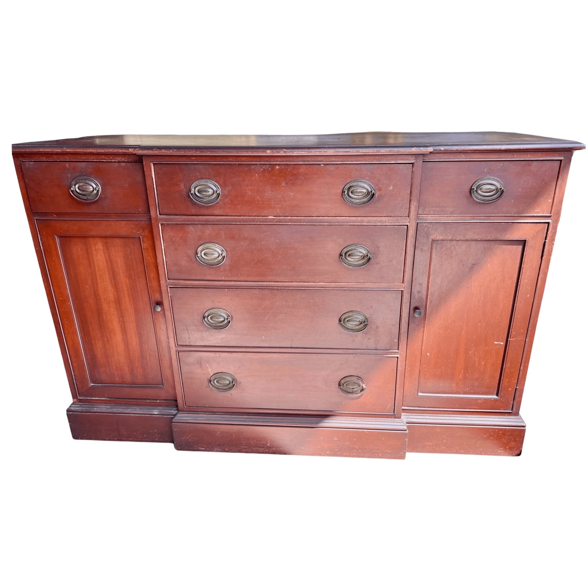 Vintage Traditional Style Breakfront Sideboard Buffet Available for ...